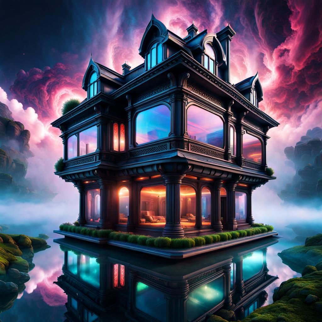 Abstract Home Architecture II - AI Generated Artwork - NightCafe Creator