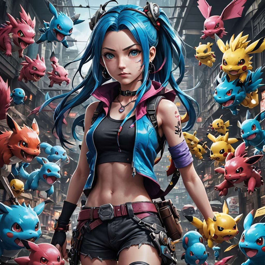 Jinx In the Pokemon universe - AI Generated Artwork - NightCafe Creator