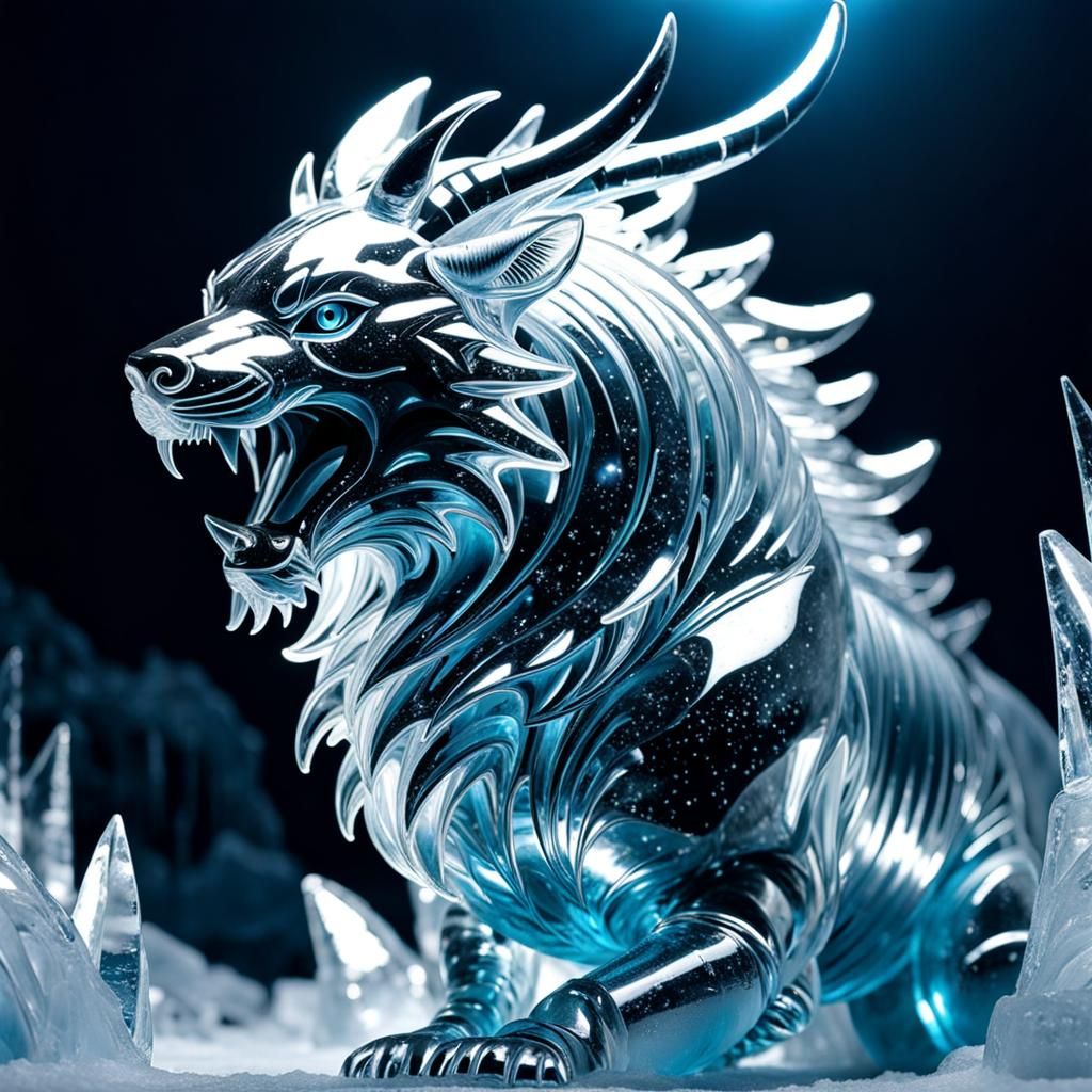 Ice creature (C) - AI Generated Artwork - NightCafe Creator