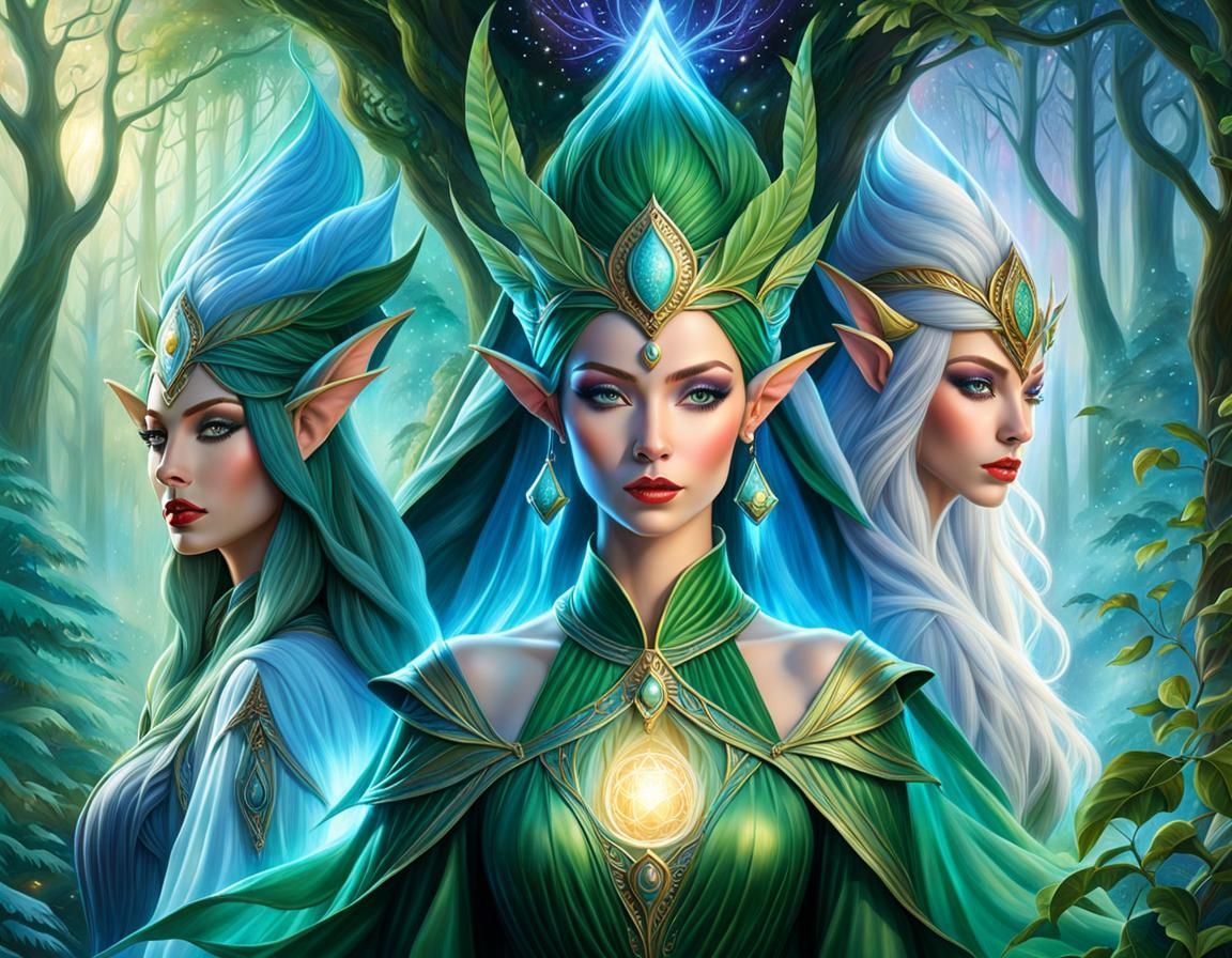 Elf Portraits - AI Generated Artwork - NightCafe Creator