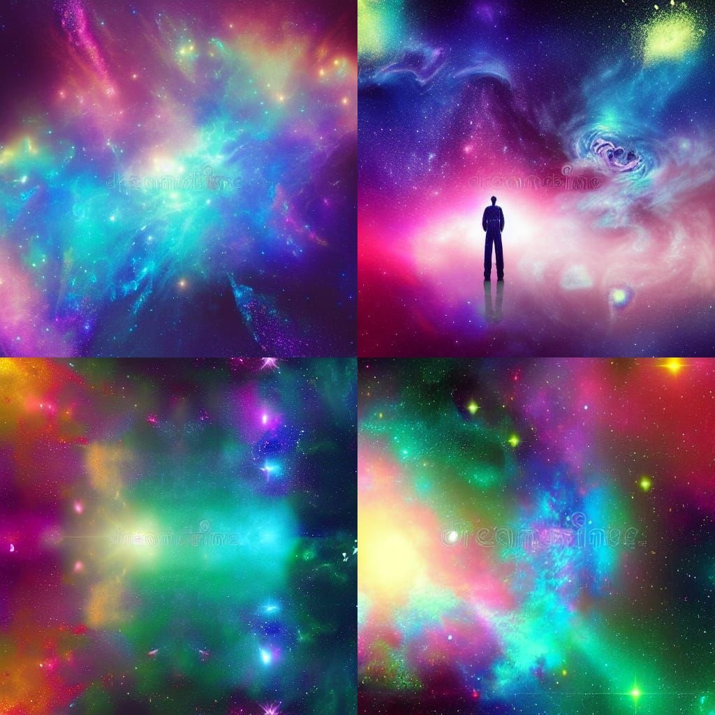 A magnificent colourful galaxy - AI Generated Artwork - NightCafe Creator