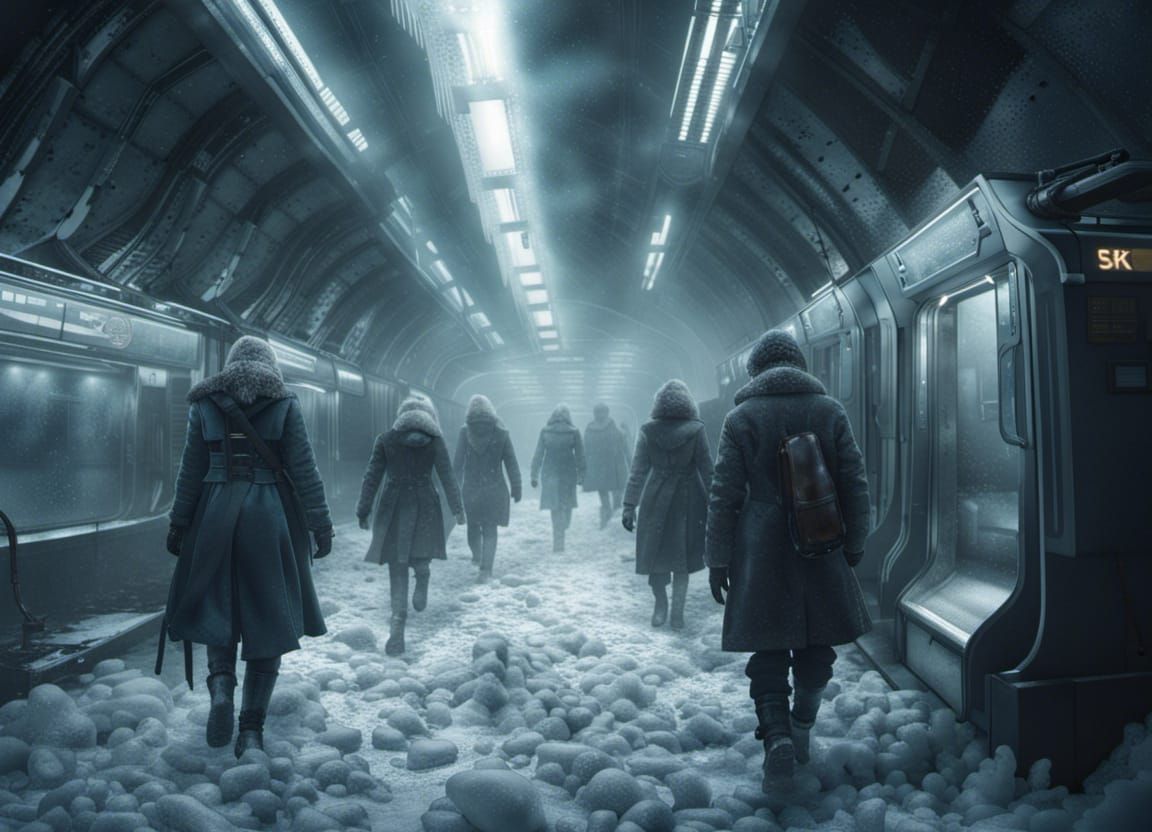 A frozen future - AI Generated Artwork - NightCafe Creator