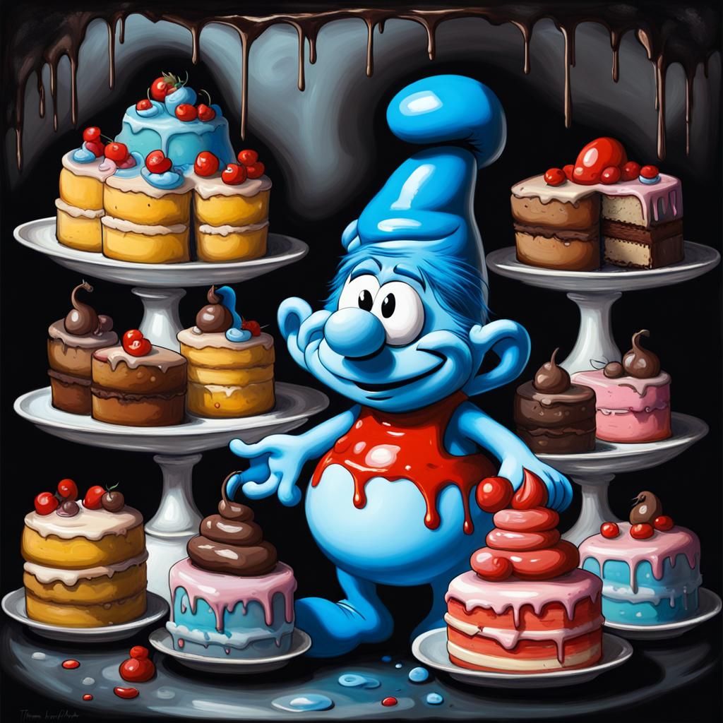 Smurf Confectioner - AI Generated Artwork - NightCafe Creator