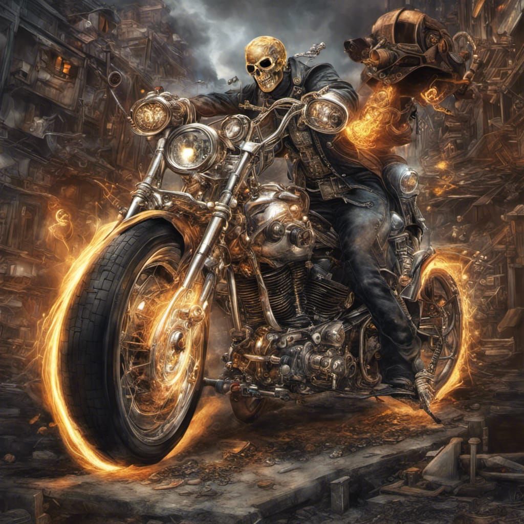 Ghost Rider - AI Generated Artwork - NightCafe Creator