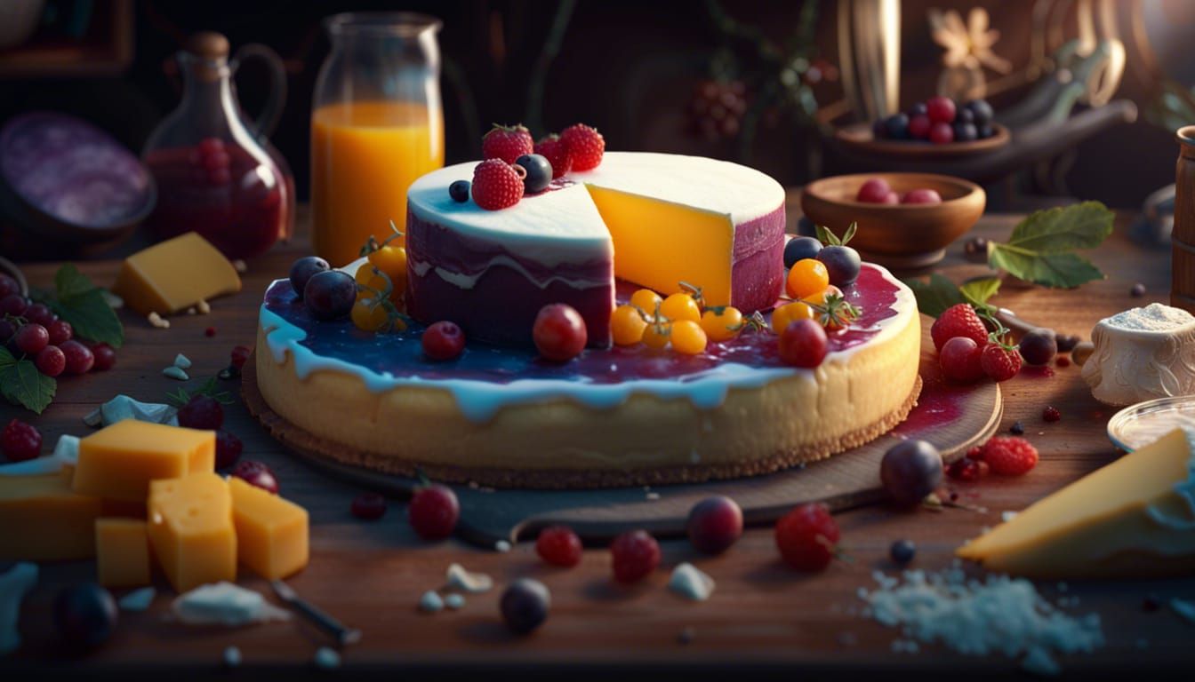 Cheese Cake - AI Generated Artwork - NightCafe Creator