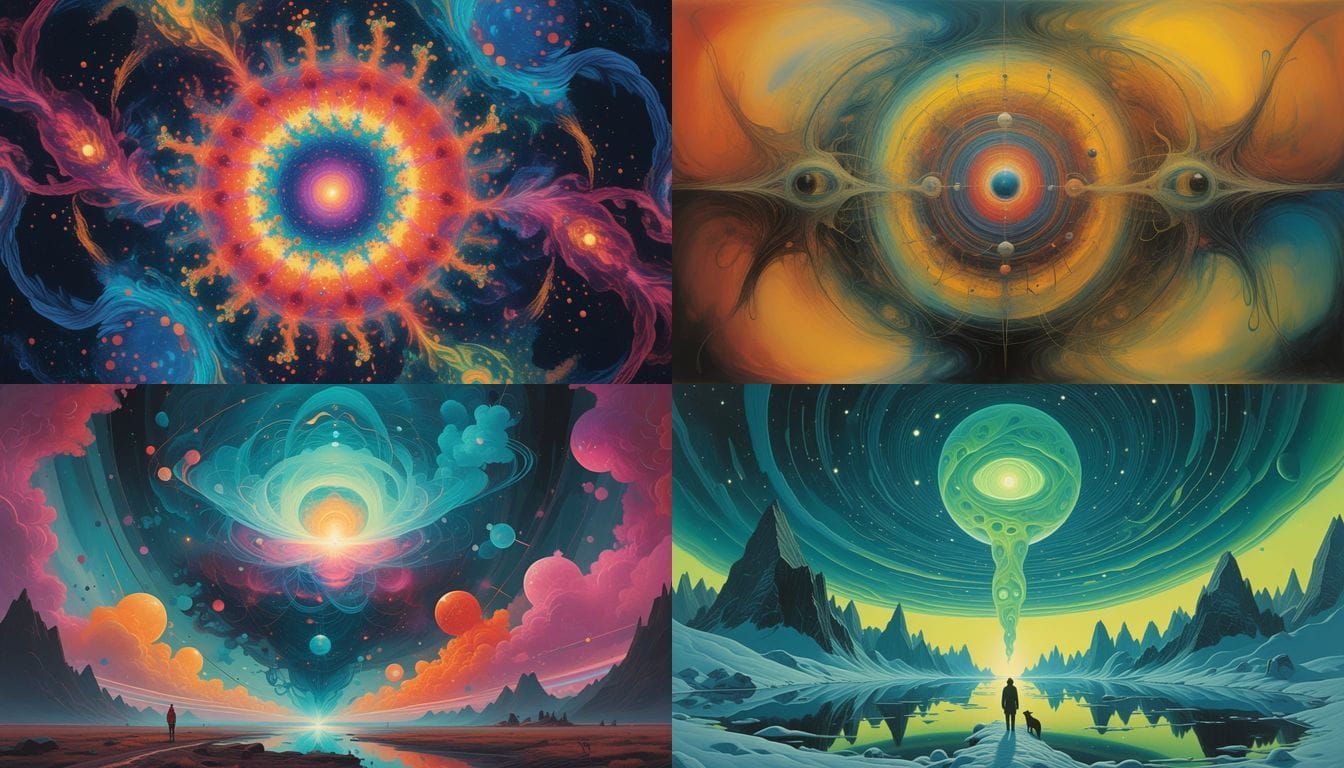 Cosmic Void Abyss in Vibrant Explosion - AI Art