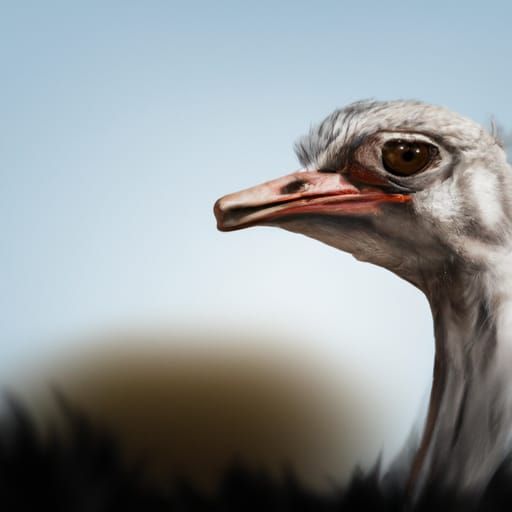 Ostrich Headshot - AI Generated Artwork - NightCafe Creator