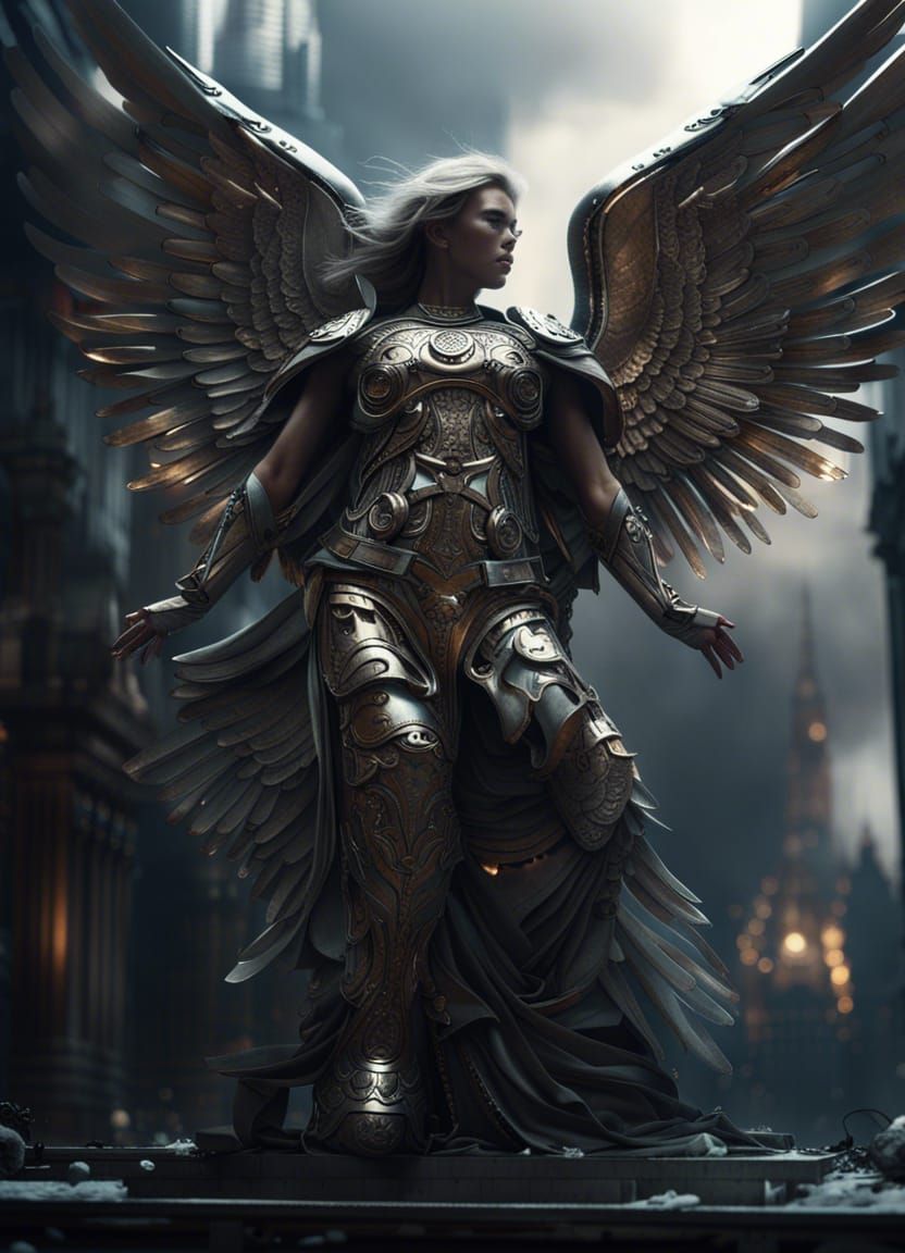 Metal Angel - AI Generated Artwork - NightCafe Creator