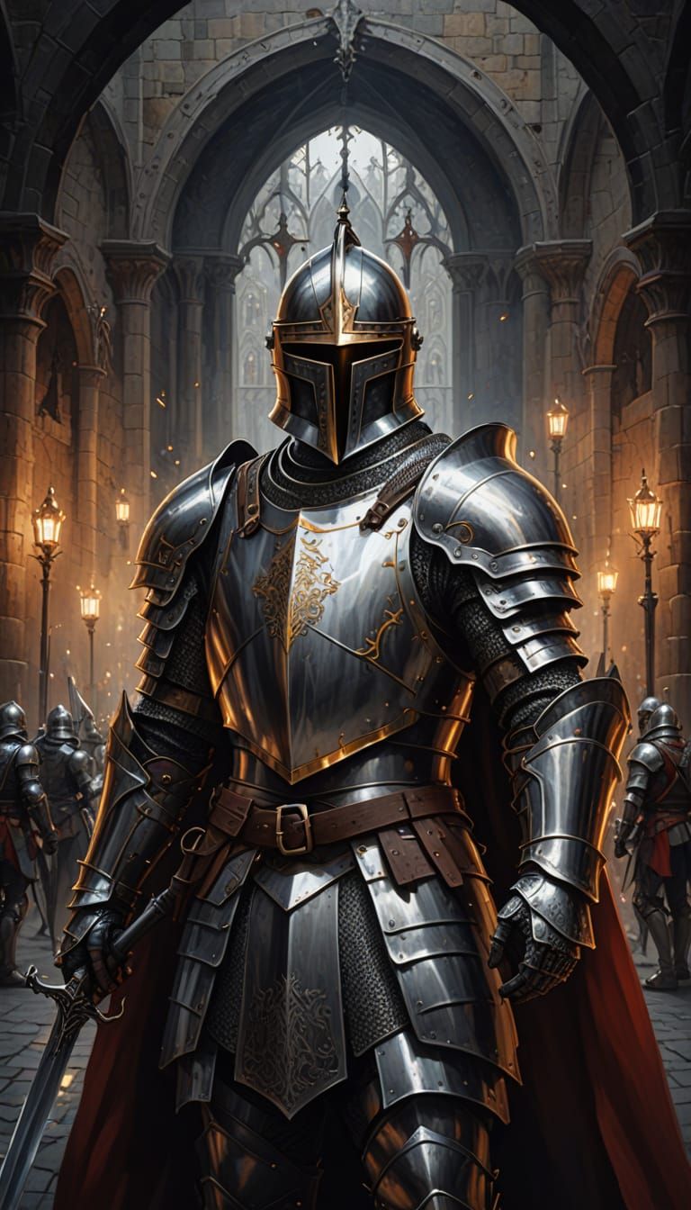 Knight - Chivalrous Medieval Warrior in Armor