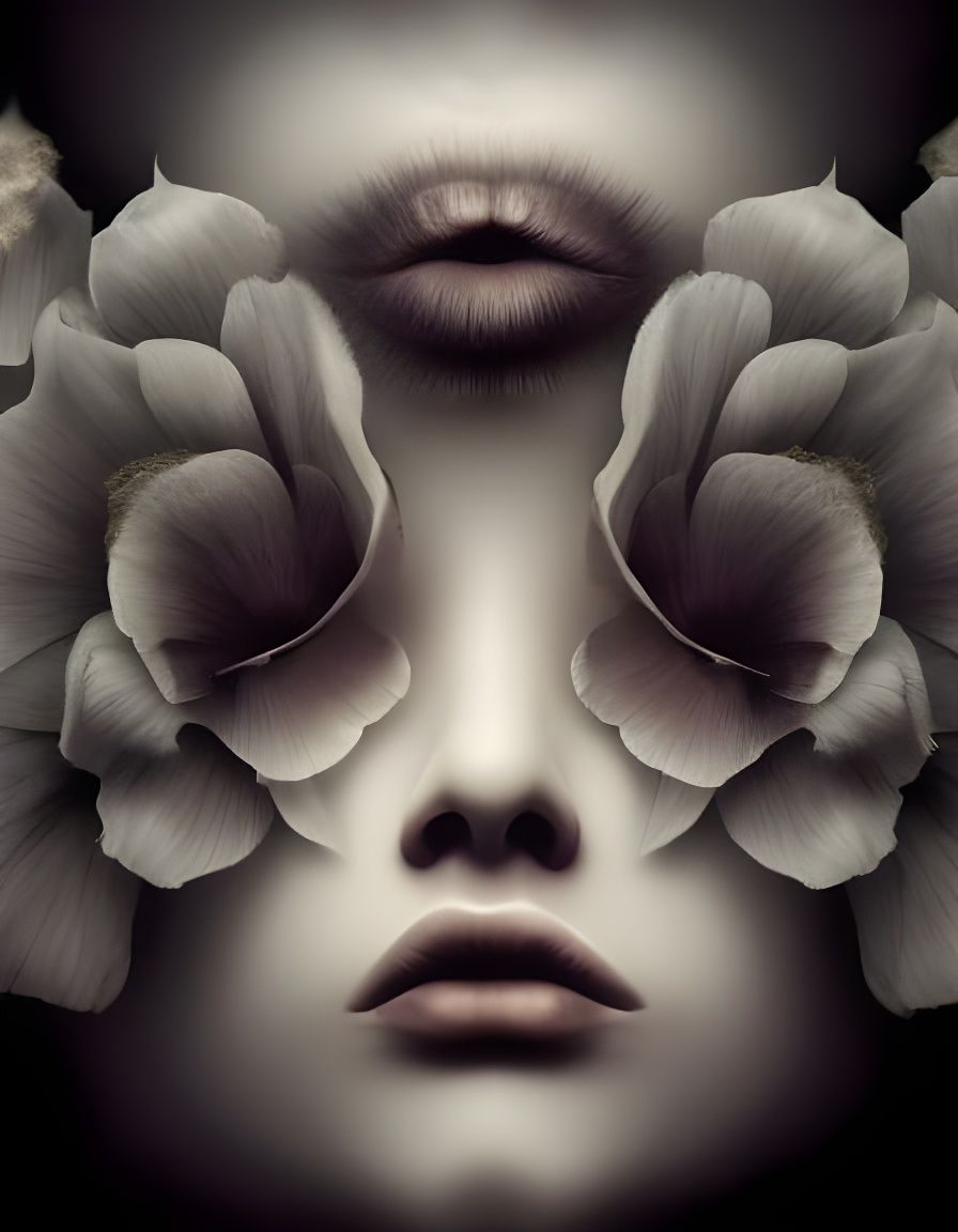 Exploding Dead Flowers - AI Generated Artwork - NightCafe Creator