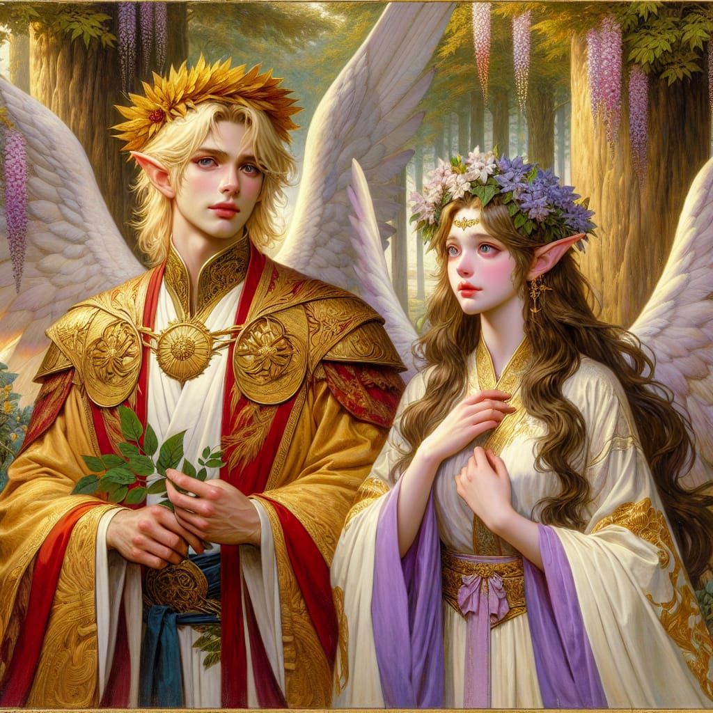 Our Royal Arrangements - Elven Royalty in Traditional Japan...