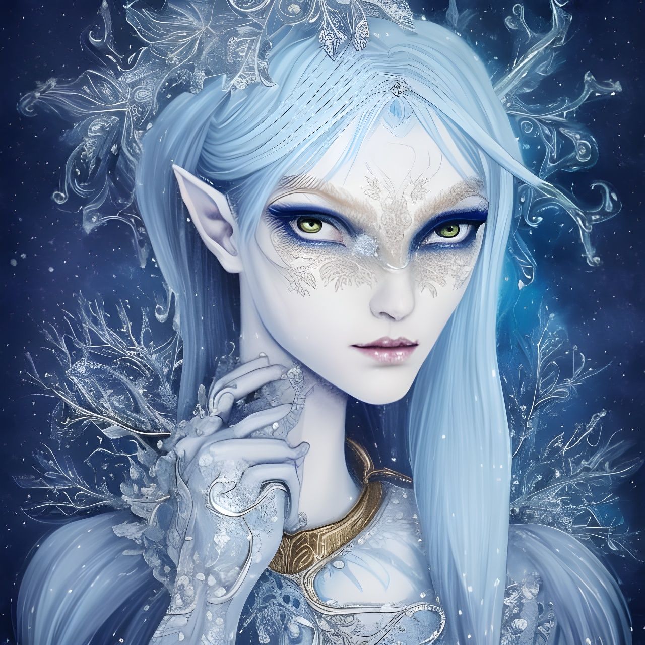 Ice Elf 2 - AI Generated Artwork - NightCafe Creator