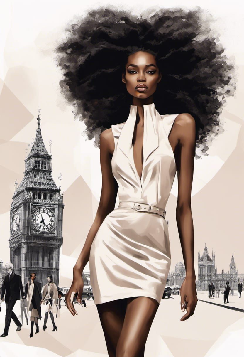 Top Model in London - AI Generated Artwork - NightCafe Creator