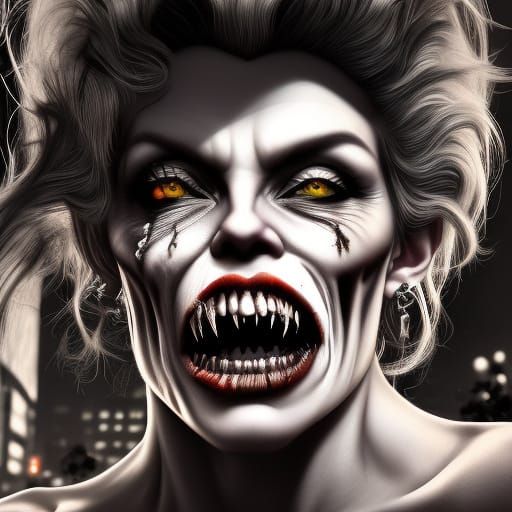 Head full of nonsense Zombie Monkey Monster Clown Marilyn Monroe as a ...