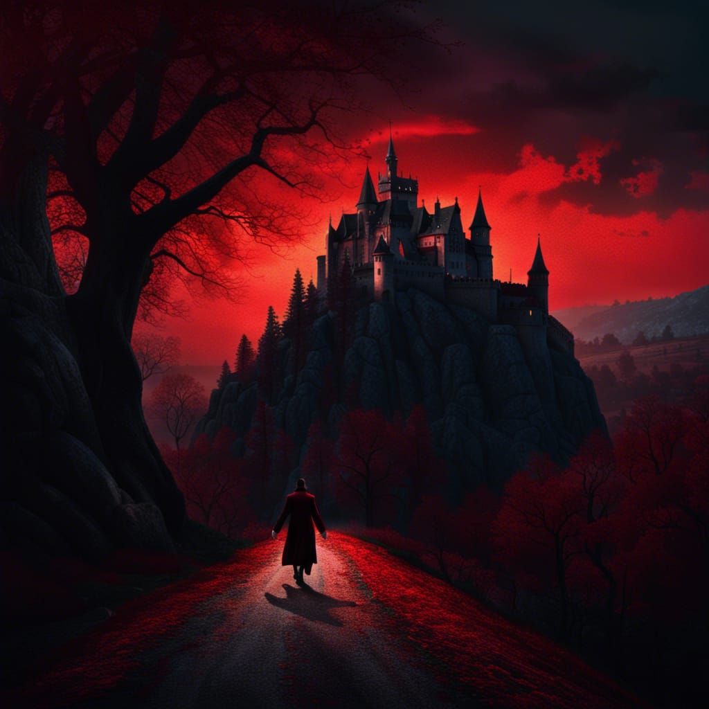 "Dracula's castle - AI Generated Artwork - NightCafe Creator