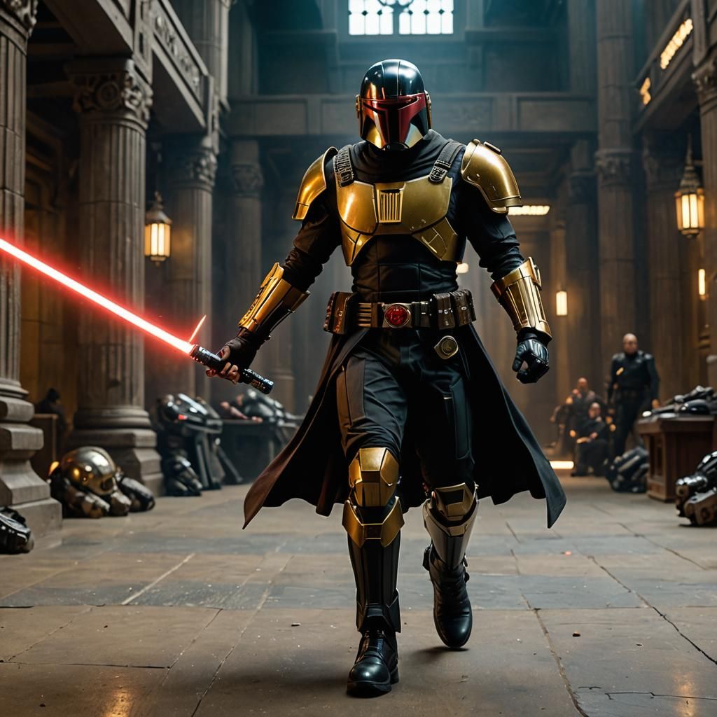 Judge Dredd as a Jedi - AI Generated Artwork - NightCafe Creator