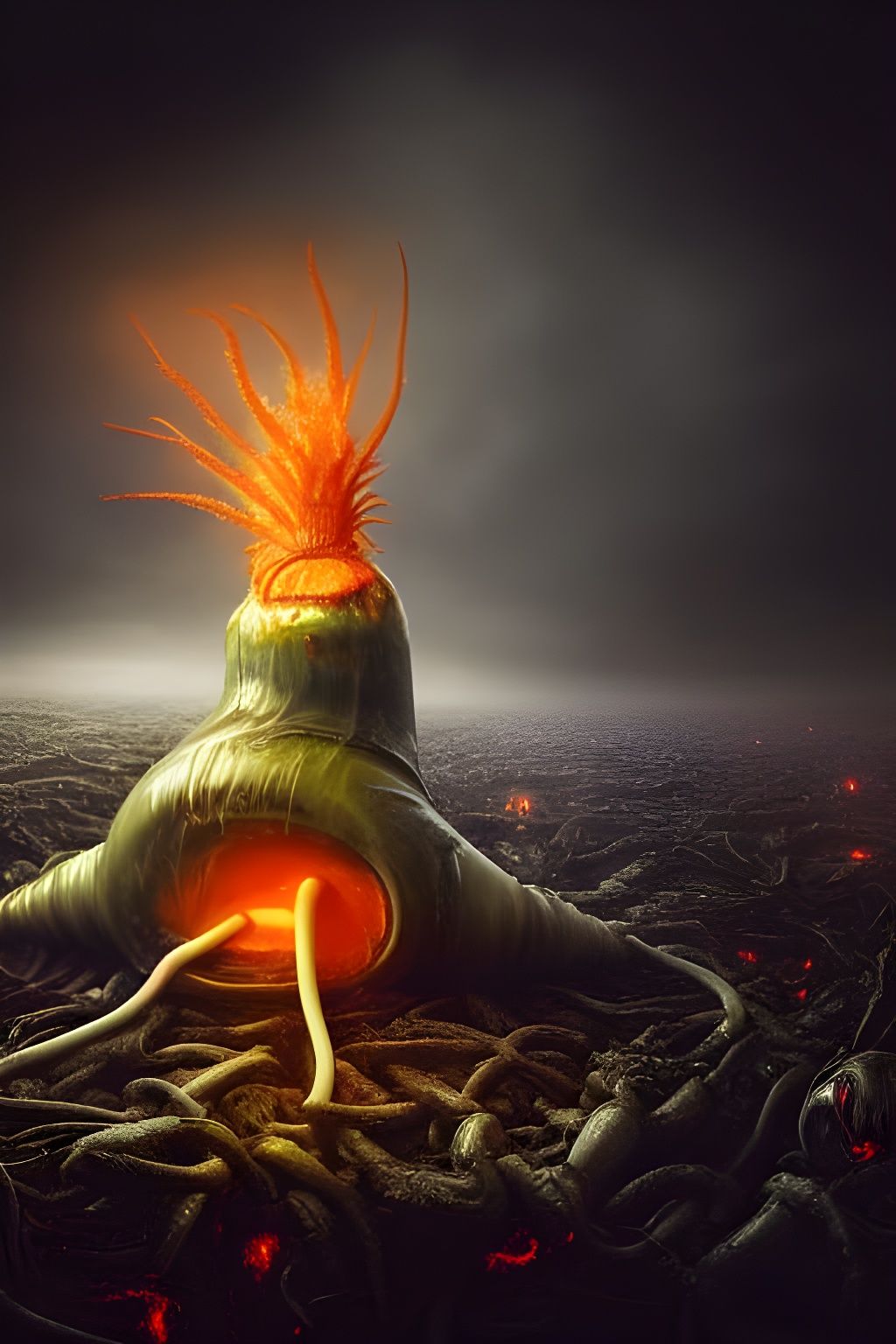 Alien Slug Triffid 😅 - AI Generated Artwork - NightCafe Creator