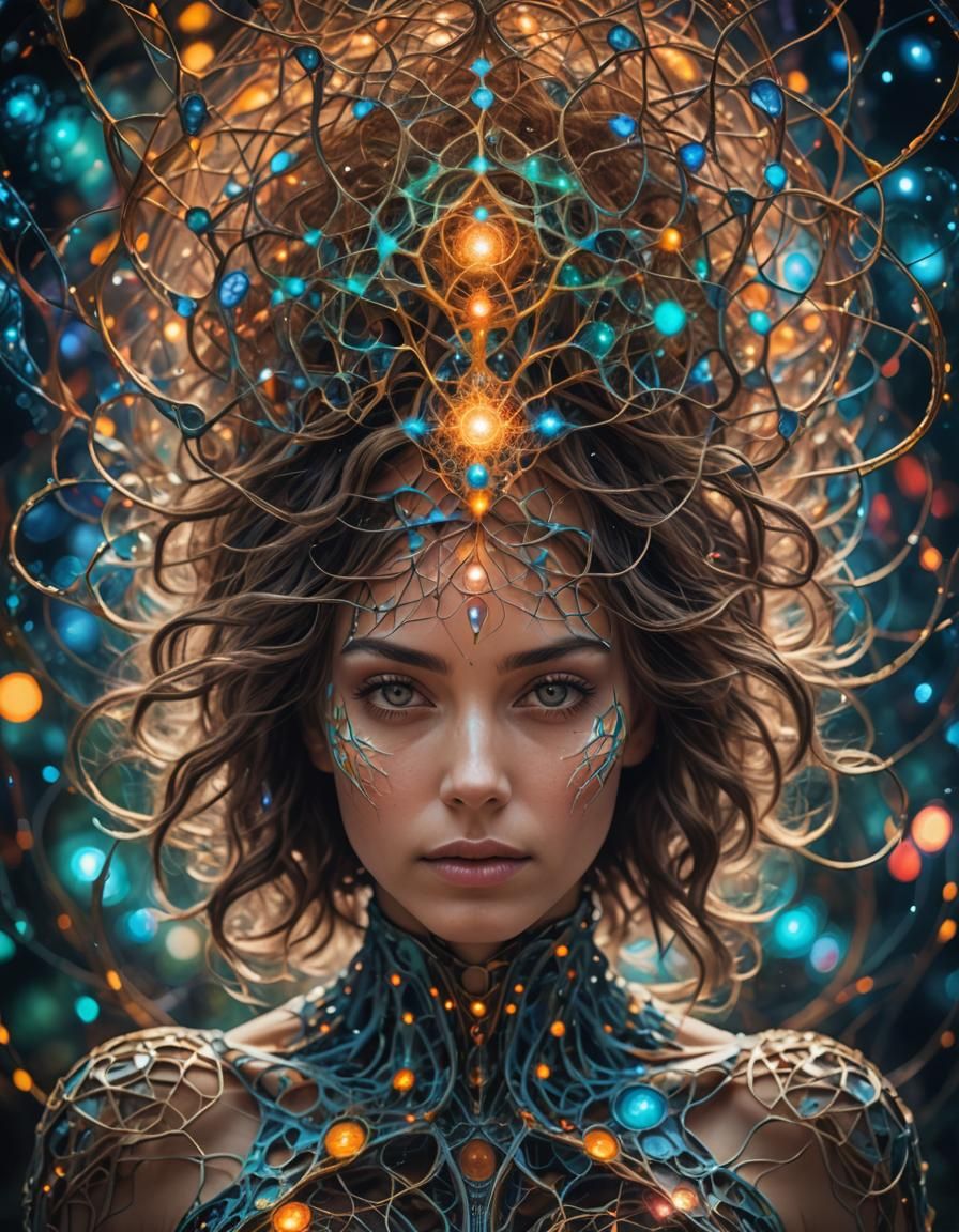 Portrait of a cosmic woman - AI Generated Artwork - NightCafe Creator