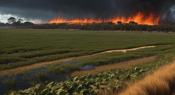 For flood and fire and famine, She pays us back threefold : r/nightcafe