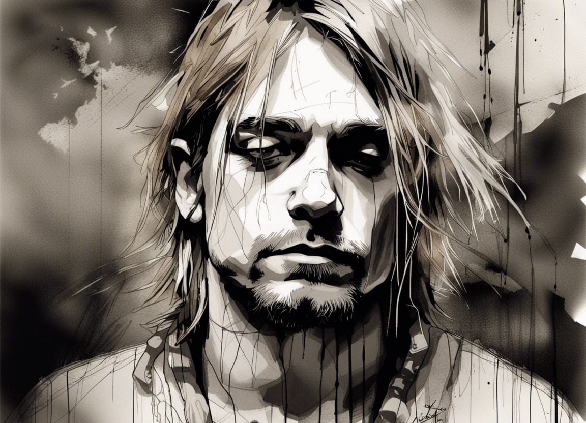 Kurt Cobain - AI Generated Artwork - NightCafe Creator