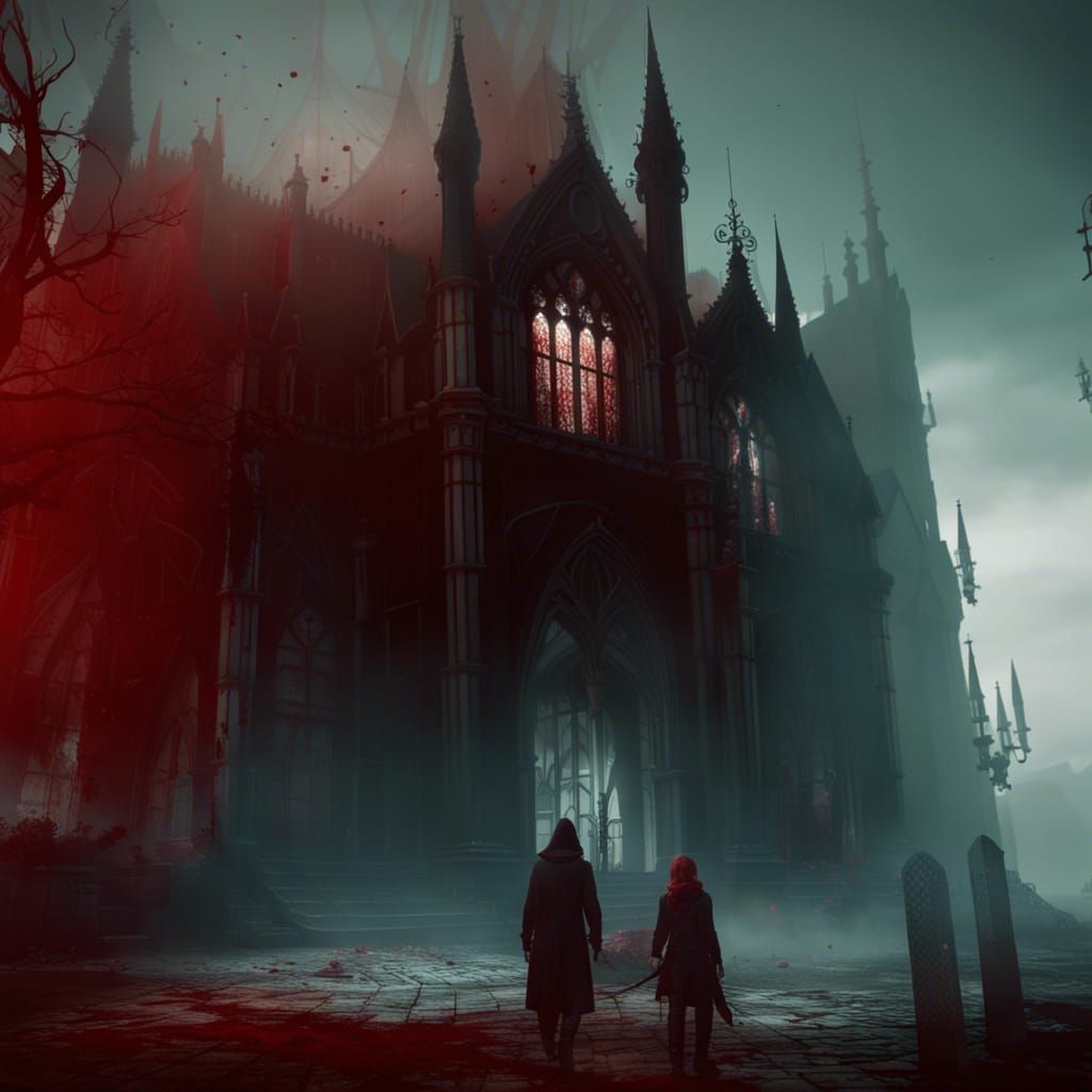 The Blood Castle - AI Generated Artwork - NightCafe Creator