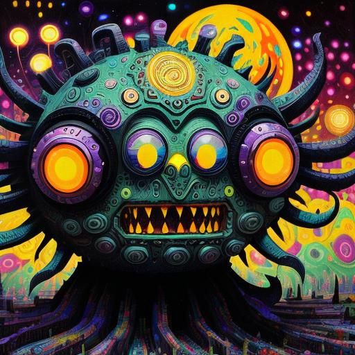 Evil monsters. poorly drawn face bokeh deformed DSLR spacecore ...