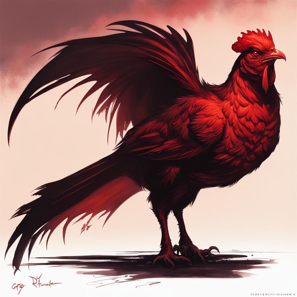 Vampire Chicken - AI Generated Artwork - NightCafe Creator