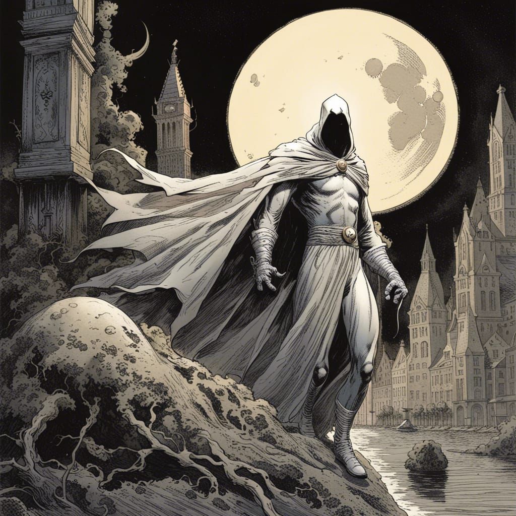 Moon Knight - AI Generated Artwork - NightCafe Creator