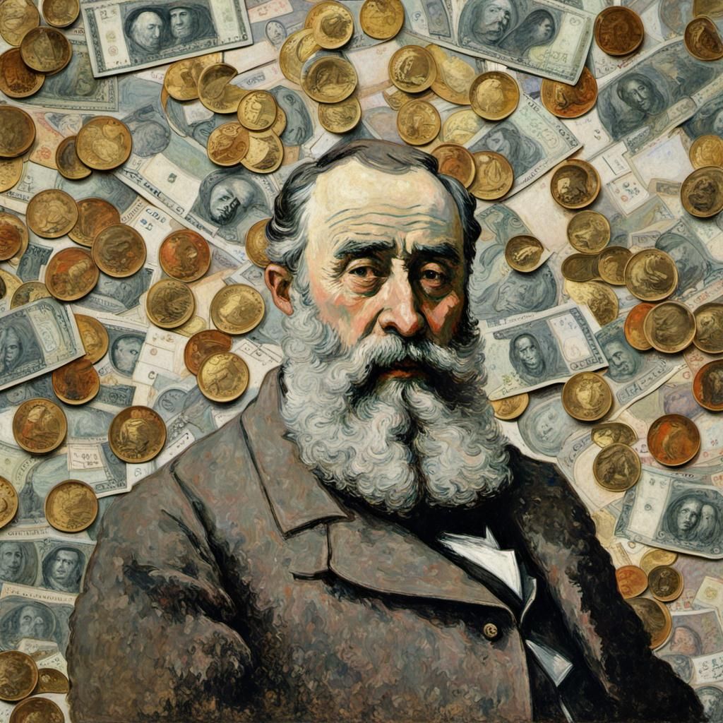 Portrait of Claude Money - AI Generated Artwork - NightCafe Creator