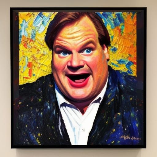 Chris Farley - AI Generated Artwork - NightCafe Creator