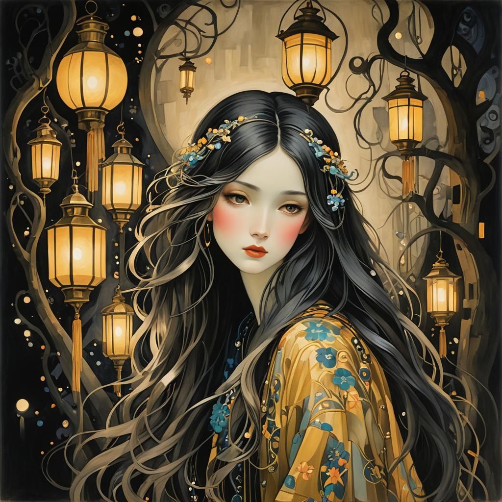 Light Cascade - AI Generated Artwork - NightCafe Creator