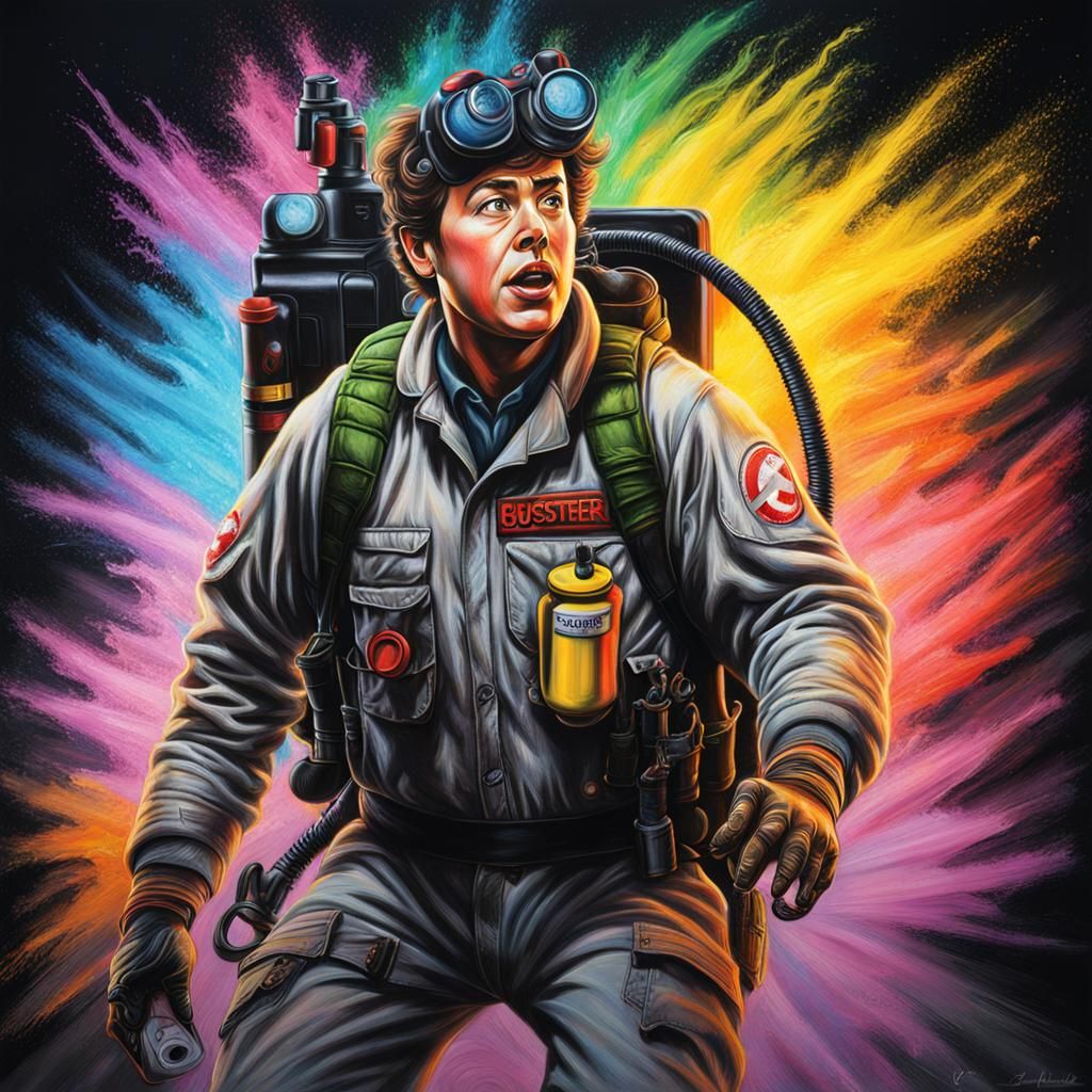 Chalk Art Ghostbuster - AI Generated Artwork - NightCafe Creator