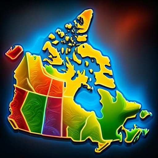 Map Of Canada - AI Generated Artwork - NightCafe Creator