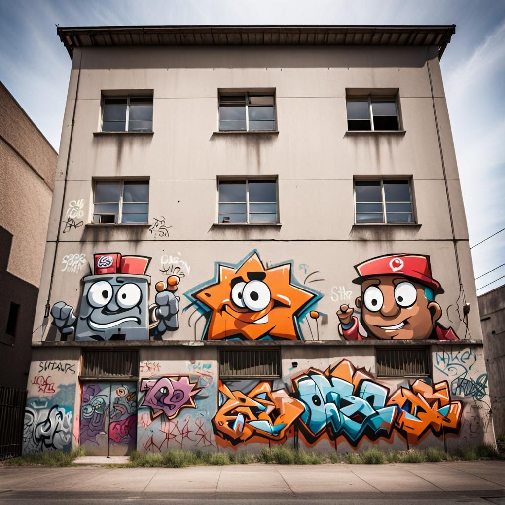 Graffiti Fun - AI Generated Artwork - NightCafe Creator
