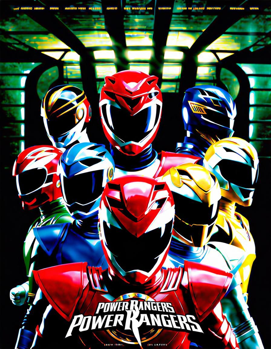 Live action power rangers movie poster, directed by Sam raimi, early ...