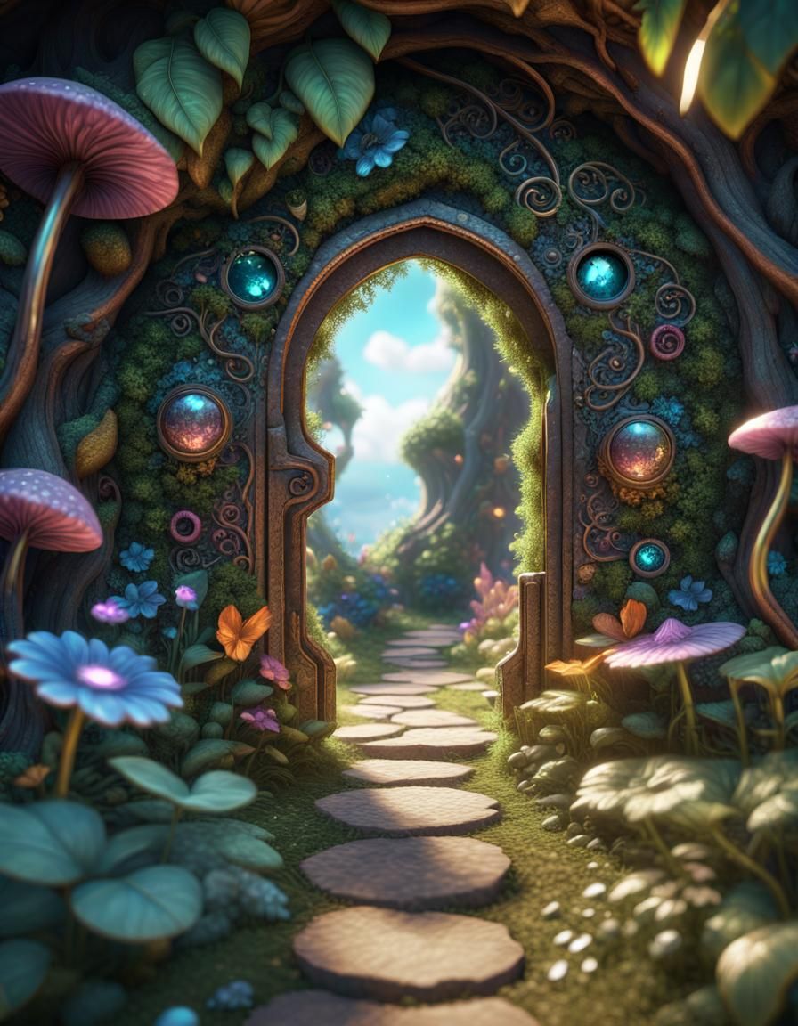 Magical Pixie Garden - AI Generated Artwork - NightCafe Creator