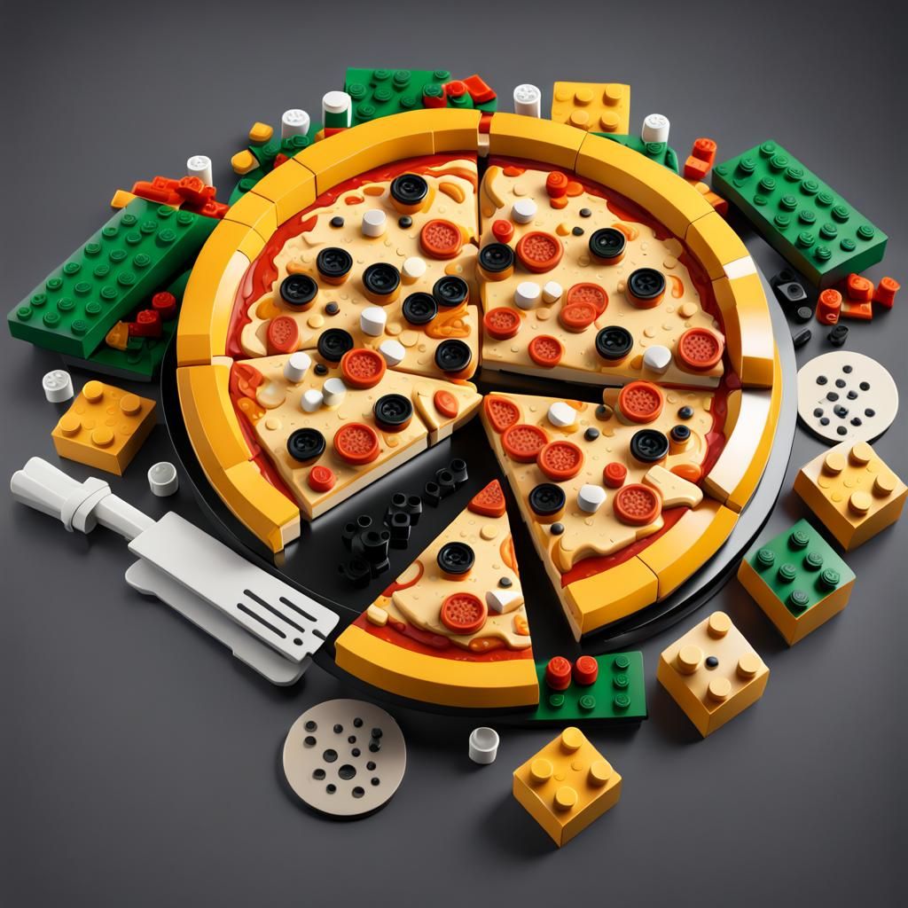 !Lego Pizza Set! 1 Of 1 By Grace Stuck-Middlemiss 31 October 2023. - AI ...