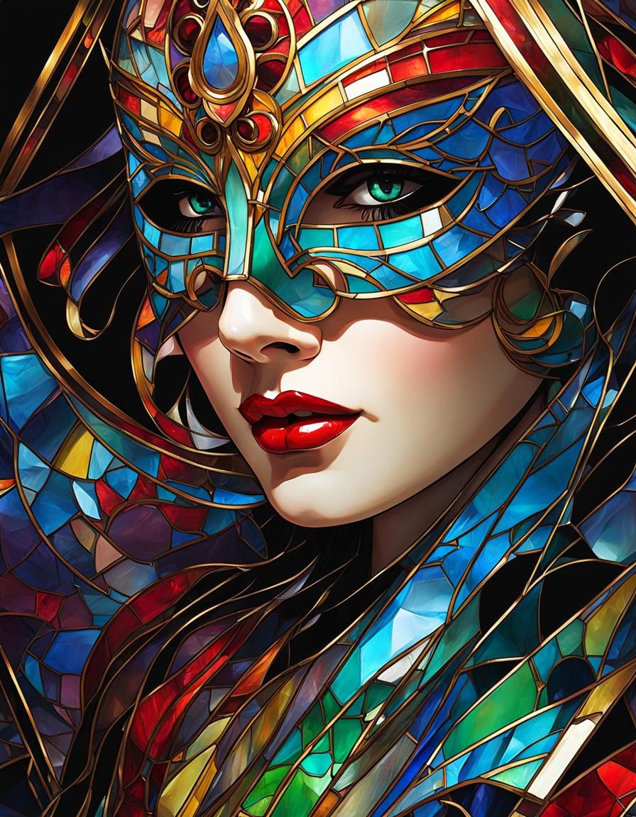 behind stained glass - AI Generated Artwork - NightCafe Creator