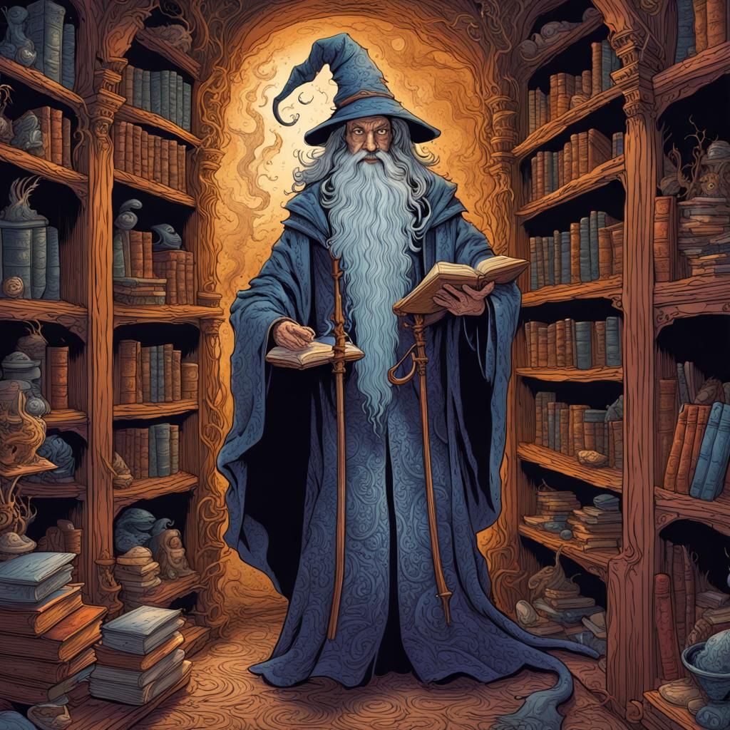 A Knowledge is the Real Magic - AI Generated Artwork - NightCafe Creator