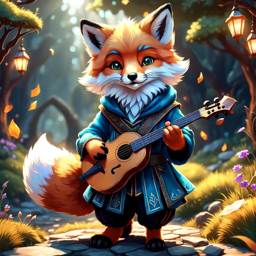 Fox Bard - AI Generated Artwork - NightCafe Creator