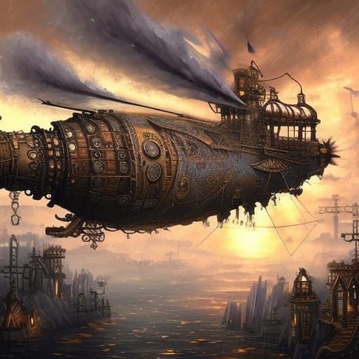 Steampunk Juggernaut 2 - AI Generated Artwork - NightCafe Creator