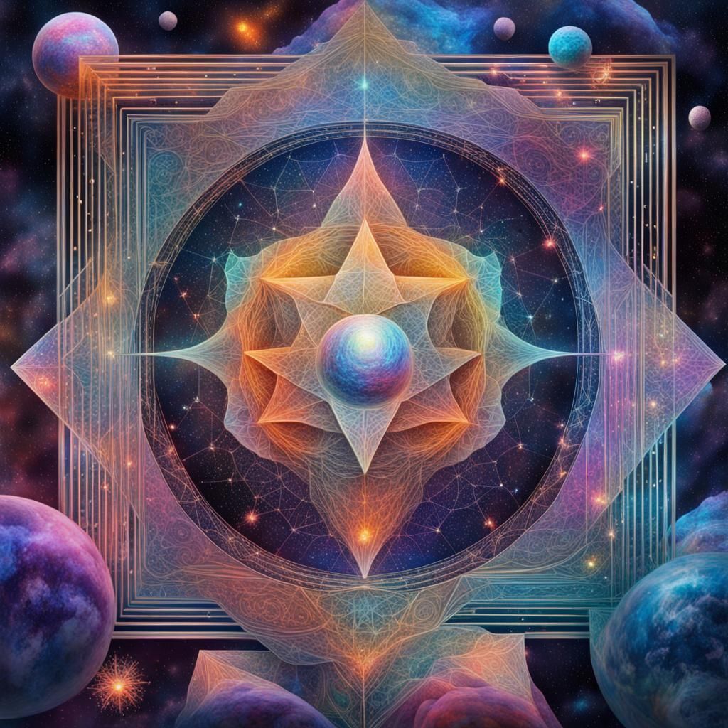 Space is merely geometry - AI Generated Artwork - NightCafe Creator