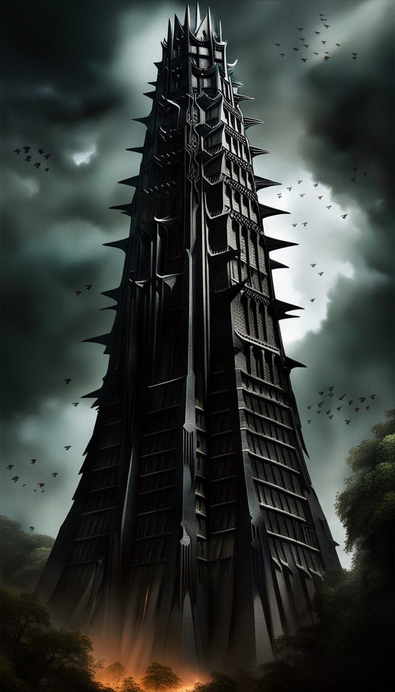 Tower of Orthanc - AI Generated Artwork - NightCafe Creator