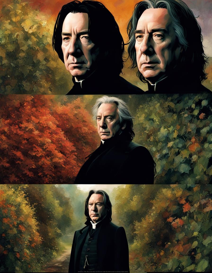Alan Rickman College - AI Generated Artwork - NightCafe Creator