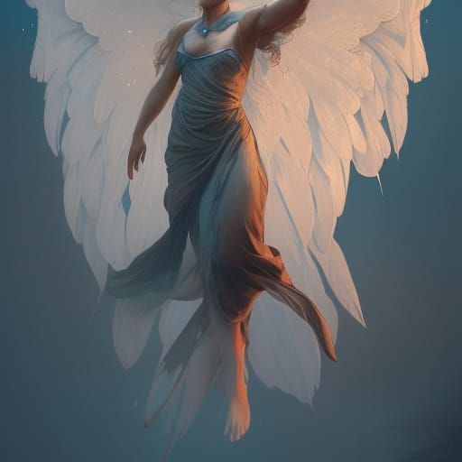 The angel - AI Generated Artwork - NightCafe Creator