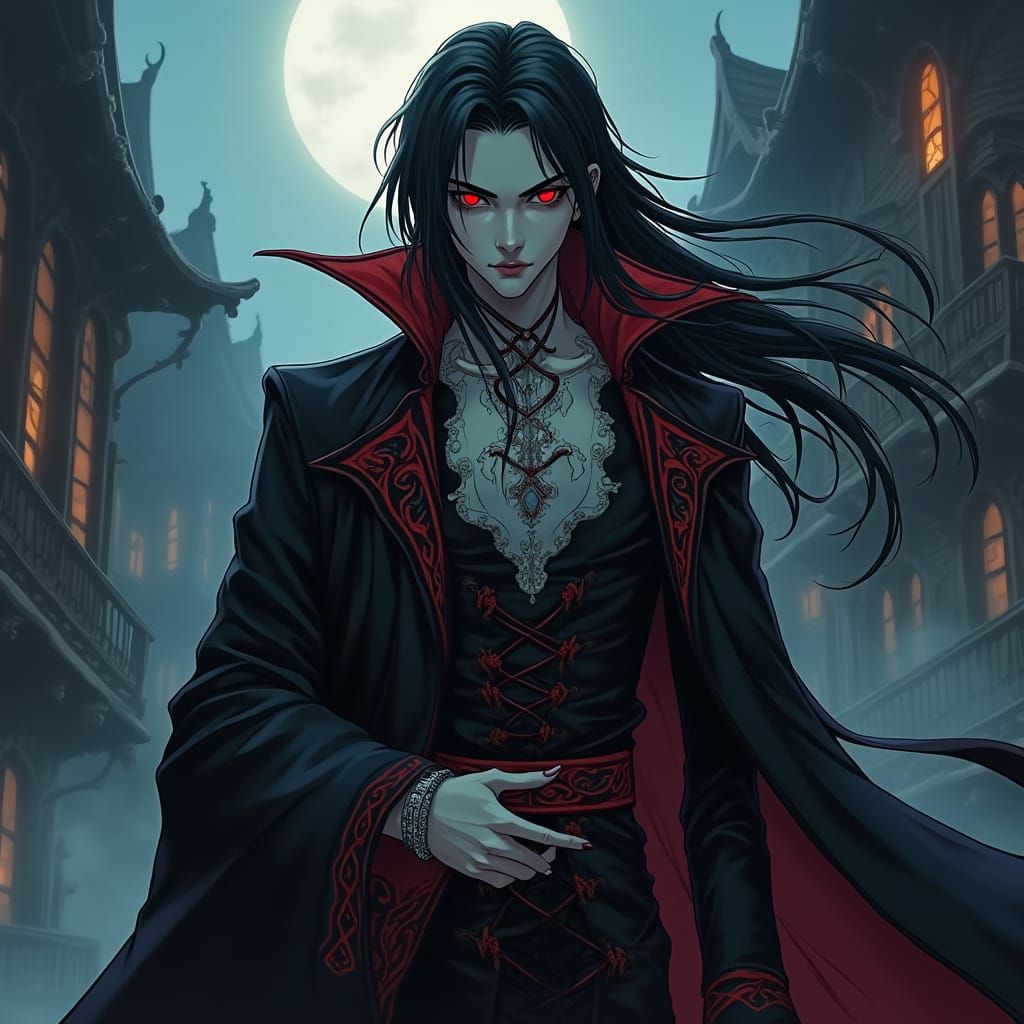 Castlevania - Dark Fantasy Vampire in Gothic Transylvanian C...