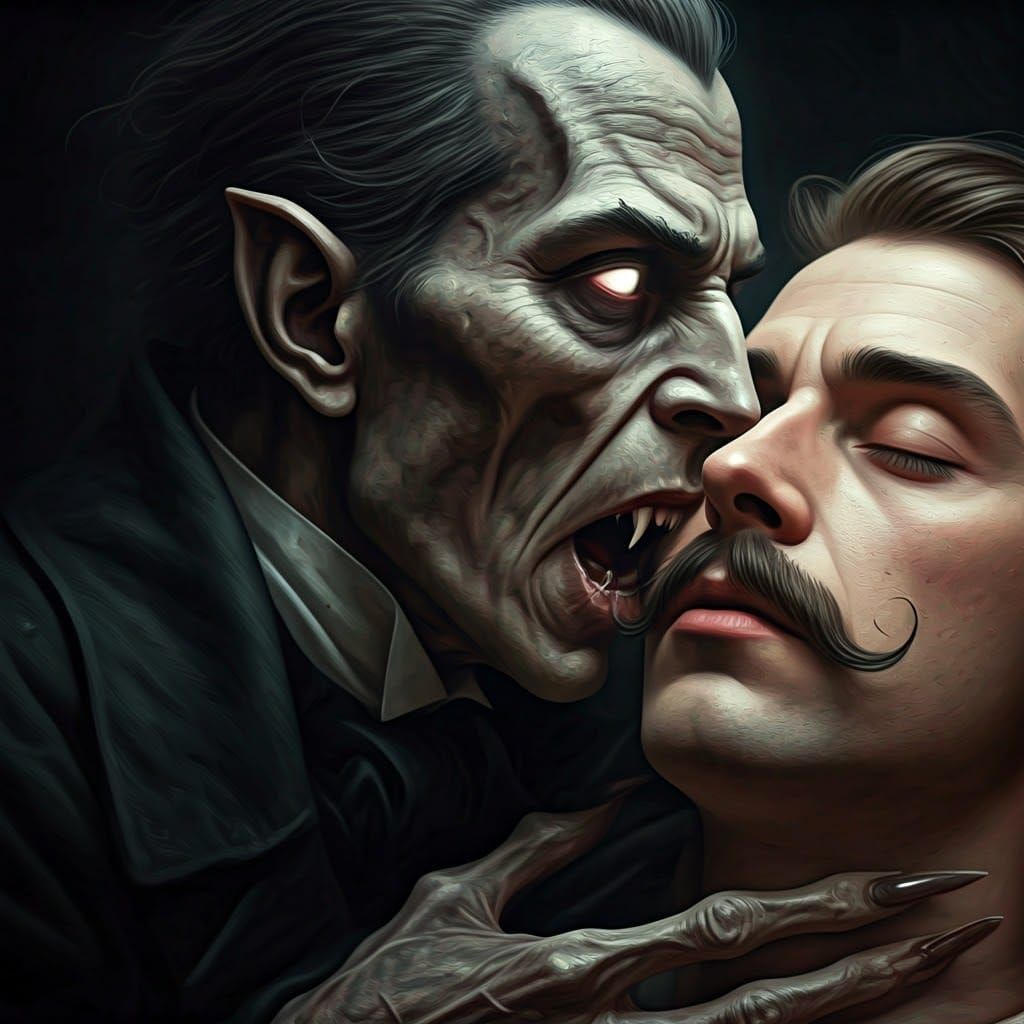 Nosferatu and the Hipster - Grotesque Vampire Encounter in D...