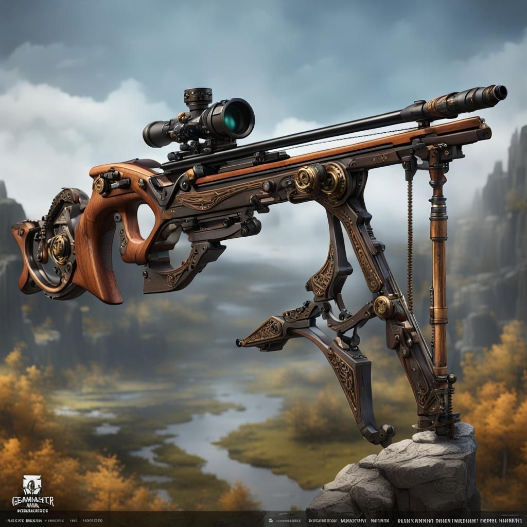 a gearmaster steampowered bolt action rifle that has a rotary reloading ...