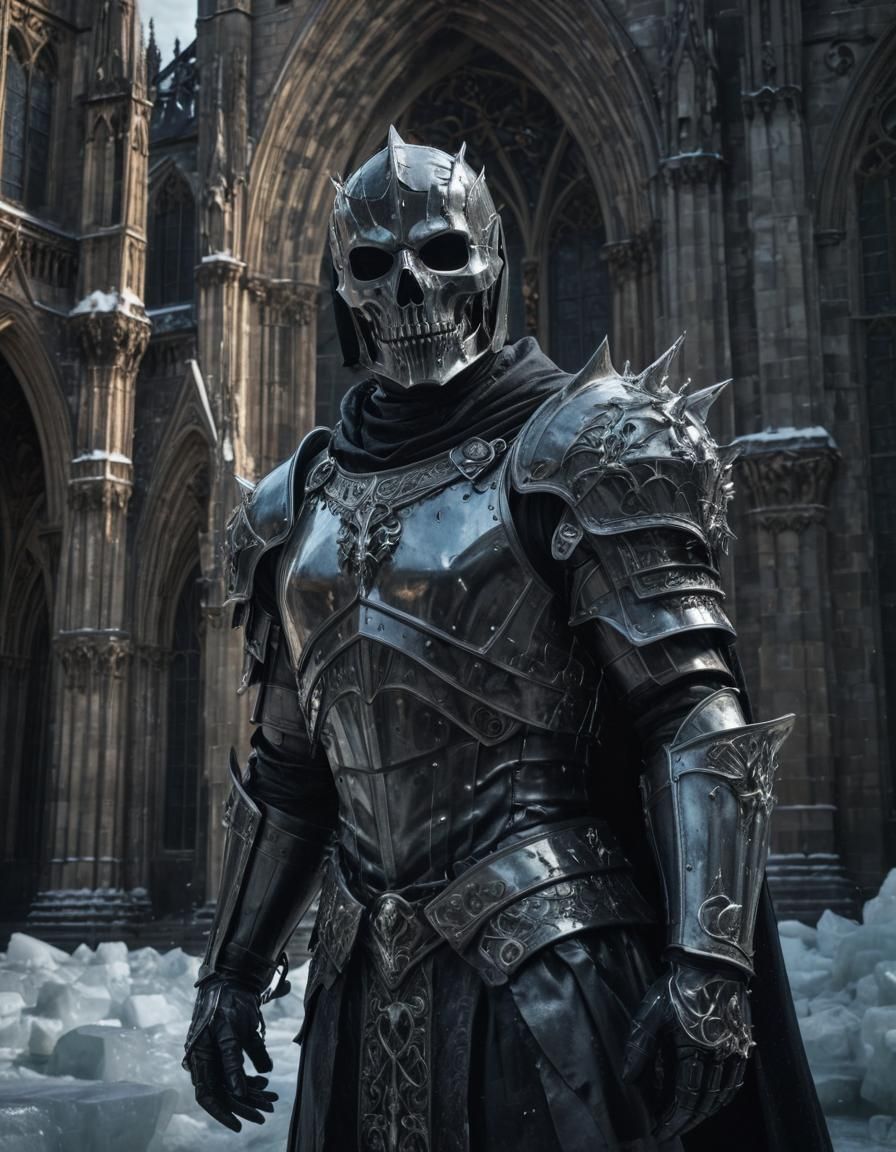 Dead-knight in front of a cathedral - AI Generated Artwork - NightCafe ...