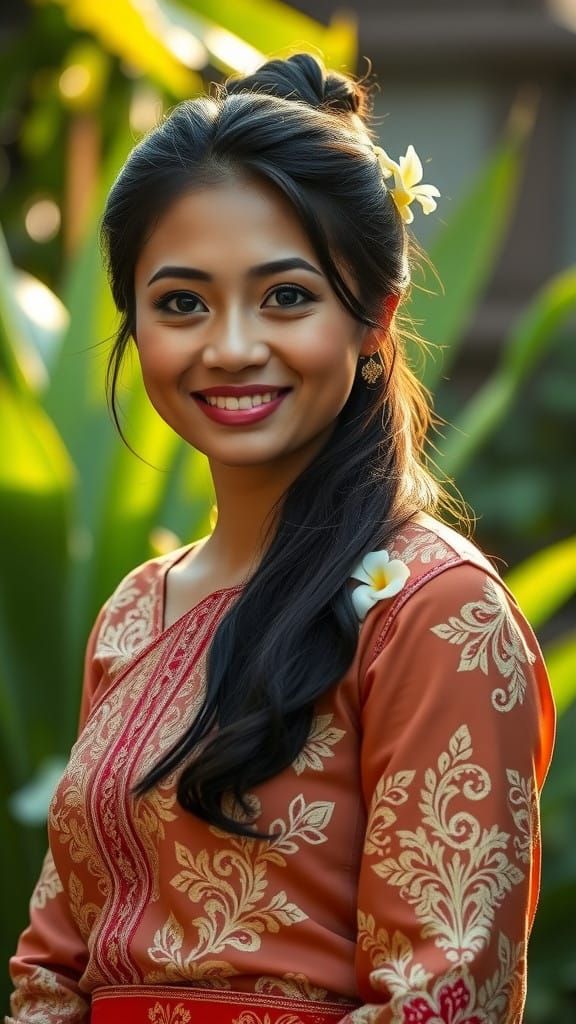 When Balinese wears CNY inspired dress 🙏🏻🌸